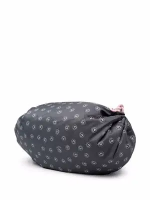 GANNI Smiley-face Print Technical Tote Bag