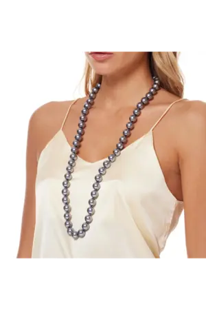 KENNETH JAY LANE Pearl Necklace - Grey