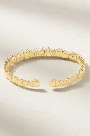 SUZANNE KALAN 18-karat Sapphire Cuff - Gold