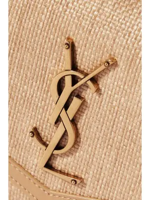 Saint Laurent Uptown Micro Raffia Shoulder Bag