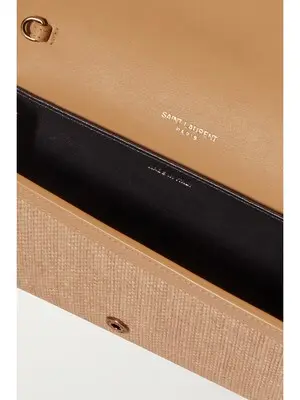 Saint Laurent Uptown Micro Raffia Shoulder Bag