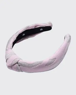 Lele Sadoughi X Solid & Striped Knotted Headband In Pink  display picture 2