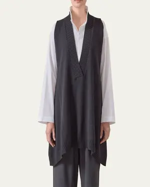 Eskandar A-line Long Cashmere Sweater