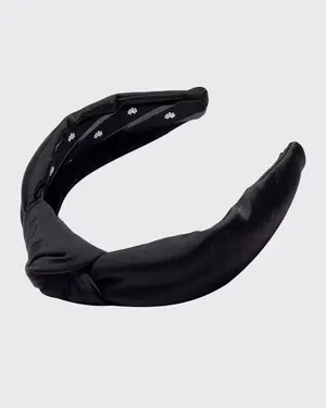 Lele Sadoughi Neoprene Knotted Headband - Jet