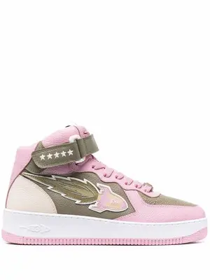 ENTERPRISE JAPAN Ej Rocket Mid-high Lace-up Sneakers - Pink