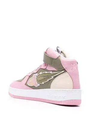 ENTERPRISE JAPAN Ej Rocket Mid-high Lace-up Sneakers - Pink