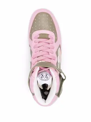 ENTERPRISE JAPAN Ej Rocket Mid-high Lace-up Sneakers - Pink