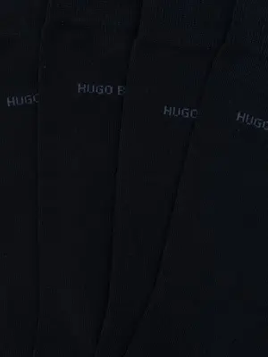 BOSS Logo-print Socks - Blue
