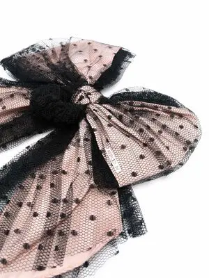 Red Valentino Tulle Bow Hair Band