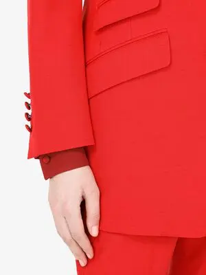 Dolce & Gabbana Single-breasted Silk-blend Blazer - Red