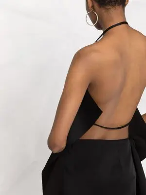 Givenchy Apron Design Draped Halterneck Dress