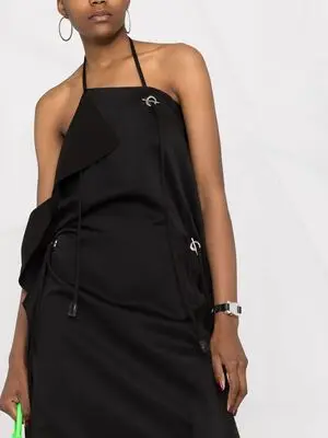 Givenchy Apron Design Draped Halterneck Dress