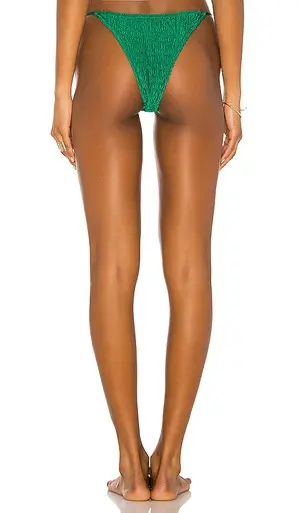 Superdown Olivia Smocked Bikini Bottom