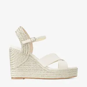 JIMMY CHOO Dellena 100 Wedge Sandals - Neutral