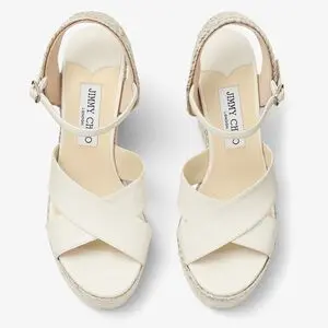 JIMMY CHOO Dellena 100 Wedge Sandals - Neutral