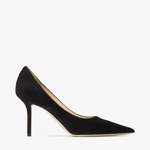 JIMMY CHOO Love 85 Suede Pumps - Black