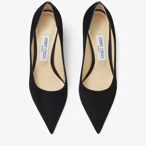 JIMMY CHOO Love 85 Suede Pumps - Black