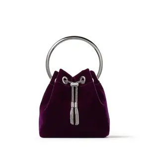 JIMMY CHOO Jimmy Choo Bon Bon Velvet Bag Acai