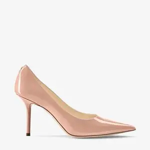 JIMMY CHOO Love 85 Patent Leather Pumps With Jc Emblem