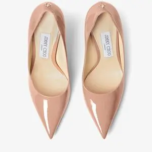 JIMMY CHOO Love 85 Patent Leather Pumps With Jc Emblem