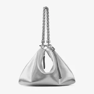 JIMMY CHOO Callie Metallic Leather Shoulder Bag