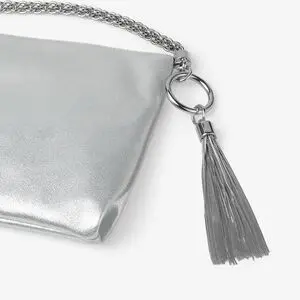 JIMMY CHOO Callie Metallic Leather Shoulder Bag