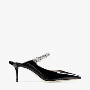 JIMMY CHOO Bing 65 Patent Leather Mules - Black