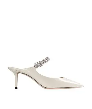 JIMMY CHOO Bing 65 Patent Leather Mules - Linen