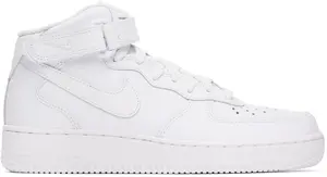Nike Nike White Air Force 1 '07 Mid Sneakers - White/white
