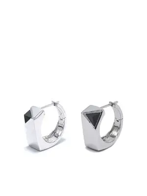 CAPSULE ELEVEN Jewel Beneath Signet Earrings - Silver