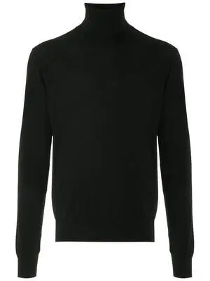 Dolce & Gabbana Cashmere Roll Neck Jumper - Black