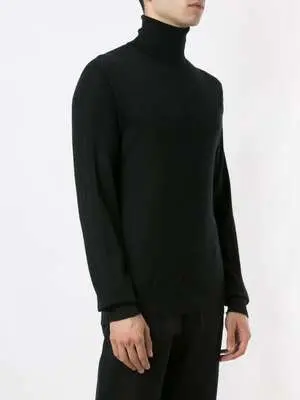 Dolce & Gabbana Cashmere Roll Neck Jumper - Black