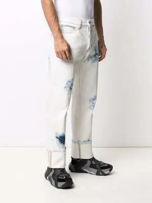 COUNTY OF MILAN Tie-dye Straight-leg Jeans