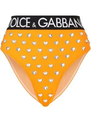 Dolce & Gabbana Logo-tape Detail Briefs - Orange