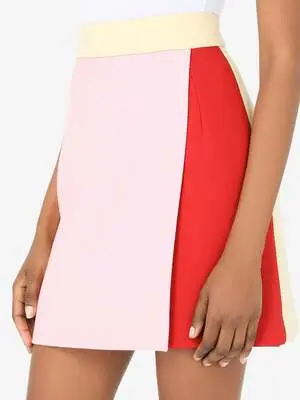 Dolce & Gabbana Colour-block High-waisted Mini Skirt