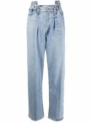 AGOLDE Pieced Angled Straight-leg Jeans