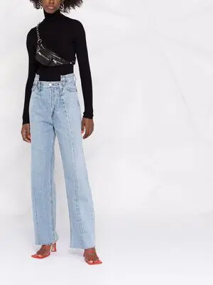 AGOLDE Pieced Angled Straight-leg Jeans