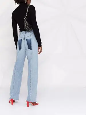 AGOLDE Pieced Angled Straight-leg Jeans