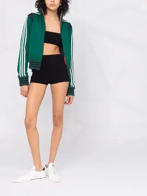 Red Valentino Knitted Crop Top And Shorts Set