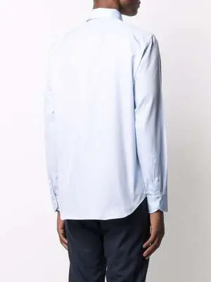 Canali Button-up Cotton Shirt - Blue
