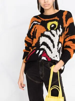 Dsquared2 Tiger-intarsia Jumper