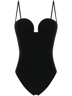 Magda Butrym Bustier-neck Swimsuit - Black