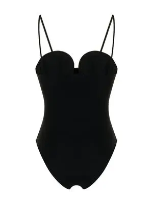Magda Butrym Bustier-neck Swimsuit - Black