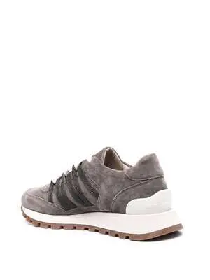 Brunello Cucinelli Side Stripe Low Top Sneakers