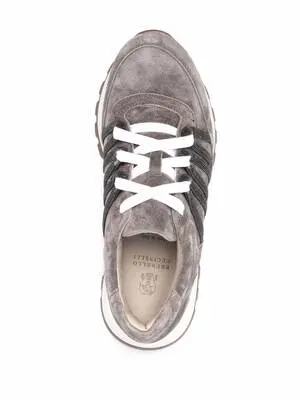 Brunello Cucinelli Side Stripe Low Top Sneakers