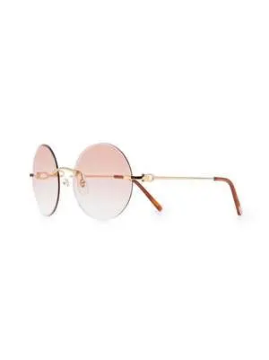 Cartier C Décor Round-frame Sunglasses
