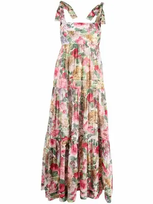 Zimmermann Floral Tiered Maxi Dress
