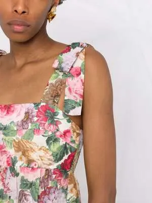 Zimmermann Floral Tiered Maxi Dress