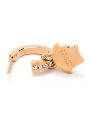 Versace La Medusa Crystal Embellished Hoop Earrings