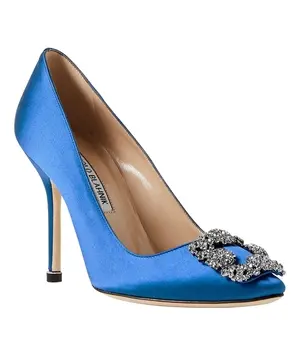Manolo Blahnik Manolo Blahnik Hangisi 105 Satin Pumps One-color